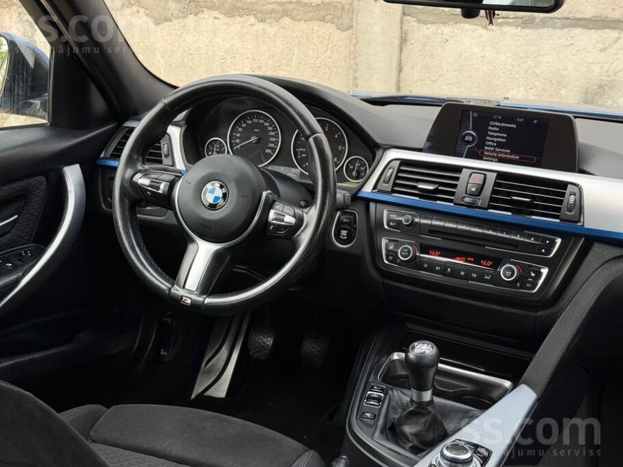 Blue BMW 320 2013 in Riga, with an engine capacity of 2.00 L and mileage of 339 thousand km for 6780 €, photo 14 on AUTOMOTO.COM.LV