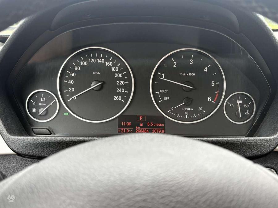 Zils BMW 320 2013 Viļņa, ar dzinēja tilpumu 2.00 L un nobraukumu 265 tūkst. km par 6800 €, foto 9 vietnē AUTOMOTO.COM.LV