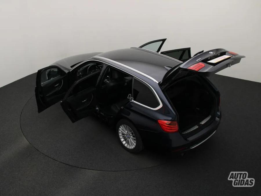 Blue BMW 320 2014 in Vilnius, with an engine capacity of 2.00 L and mileage of 247 thousand km for 10799 €, photo 14 on AUTOMOTO.COM.LV