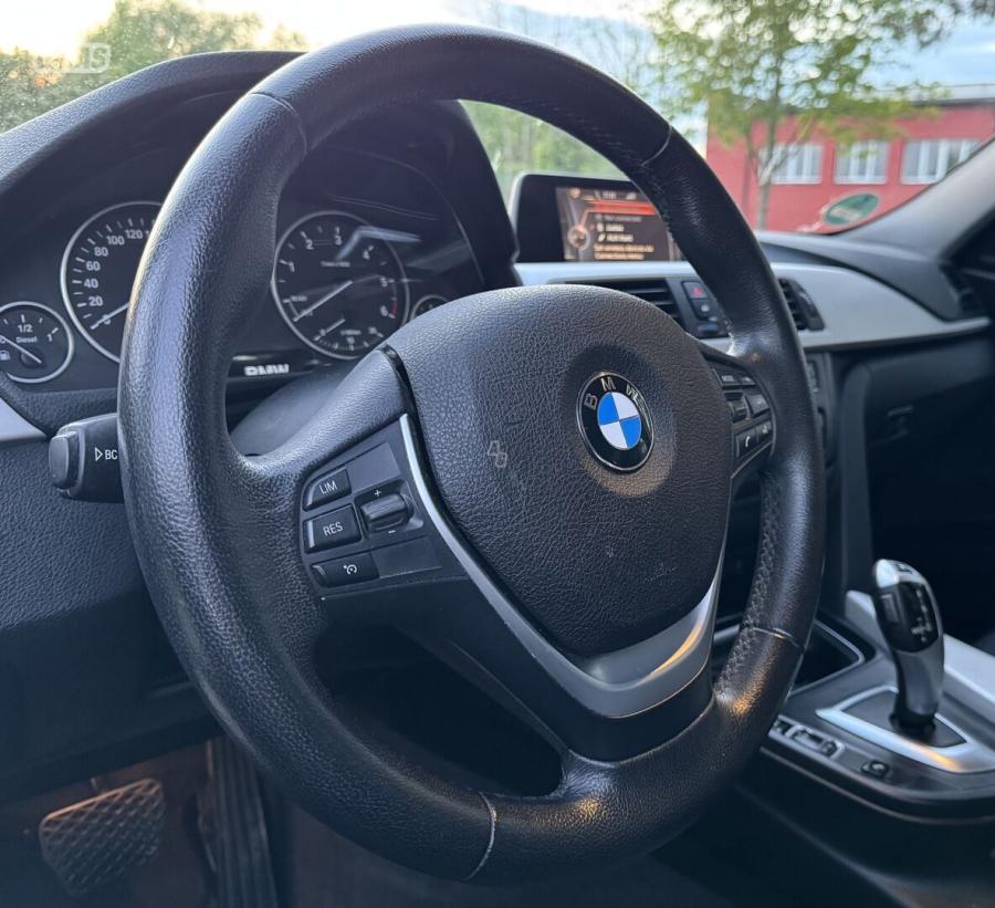 Blue BMW 320 2014 in Vilnius, with an engine capacity of 2.00 L and mileage of 211 thousand km for 6750 €, photo 15 on AUTOMOTO.COM.LV