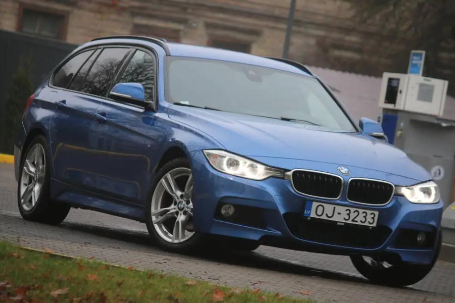 Blue BMW 320 2014 in Riga, with an engine capacity of 2.00 L and mileage of 264 thousand km for 11290 €, photo 4 on AUTOMOTO.COM.LV