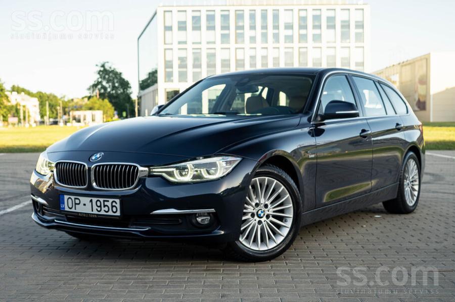Blue BMW 320 2015 in Riga, with an engine capacity of 2.00 L and mileage of 219 thousand km for 12550 €, photo 1 on AUTOMOTO.COM.LV