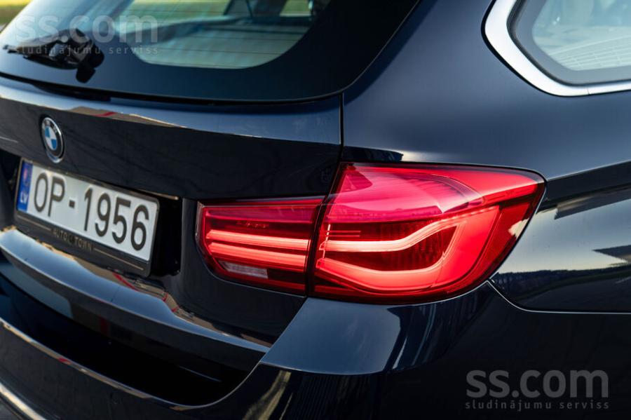 Blue BMW 320 2015 in Riga, with an engine capacity of 2.00 L and mileage of 219 thousand km for 12550 €, photo 7 on AUTOMOTO.COM.LV