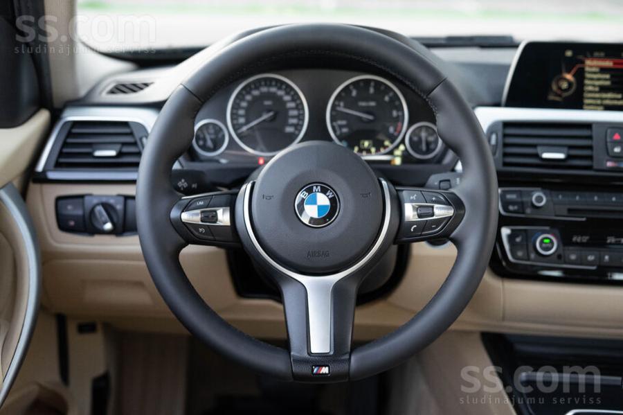 Blue BMW 320 2015 in Riga, with an engine capacity of 2.00 L and mileage of 219 thousand km for 12550 €, photo 15 on AUTOMOTO.COM.LV