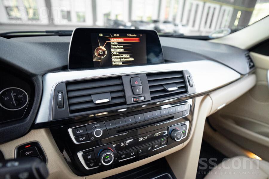 Blue BMW 320 2015 in Riga, with an engine capacity of 2.00 L and mileage of 219 thousand km for 12550 €, photo 19 on AUTOMOTO.COM.LV