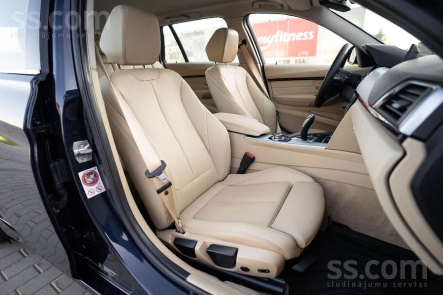 Blue BMW 320 2015 in Riga, with an engine capacity of 2.00 L and mileage of 219 thousand km for 12550 €, photo 29 on AUTOMOTO.COM.LV