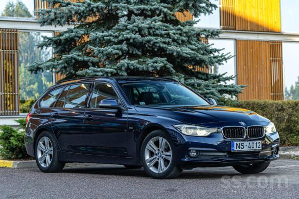 Blue BMW 320 2016 in Riga, with an engine capacity of 2.00 L and mileage of 263 thousand km for 12290 €, photo 3 on AUTOMOTO.COM.LV
