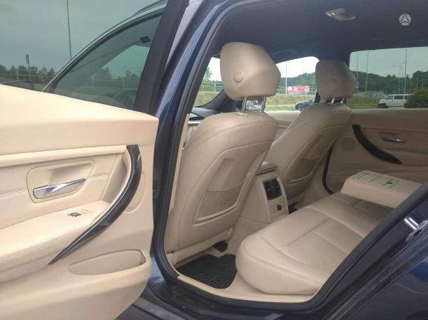 Blue BMW 320 2016 in Vilnius, with an engine capacity of 2.00 L and mileage of 303 thousand km for 8900 €, photo 10 on AUTOMOTO.COM.LV