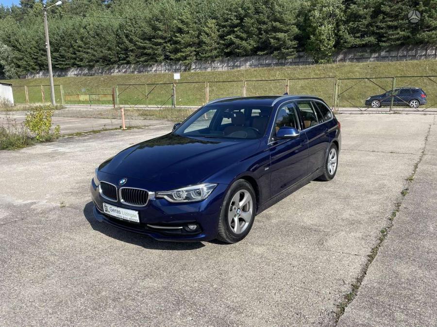 Blue BMW 320 2016 in Vilnius, with an engine capacity of 2.00 L and mileage of 231 thousand km for 11750 €, photo 1 on AUTOMOTO.COM.LV