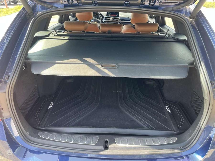 Blue BMW 320 2016 in Vilnius, with an engine capacity of 2.00 L and mileage of 231 thousand km for 11750 €, photo 24 on AUTOMOTO.COM.LV