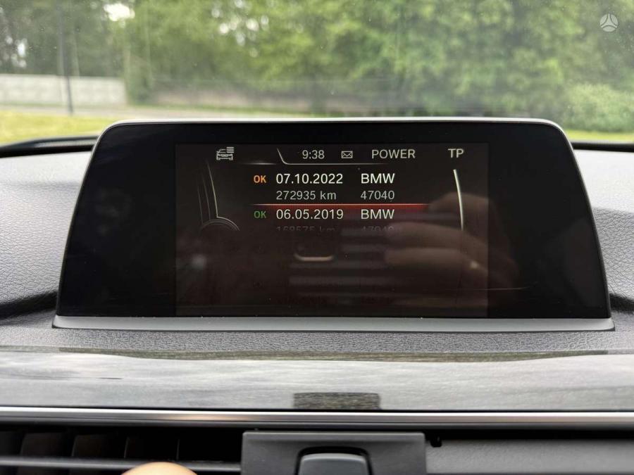 Blue BMW 320 2017 in Vilnius, with an engine capacity of 2.00 L and mileage of 330 thousand km for 7800 €, photo 24 on AUTOMOTO.COM.LV