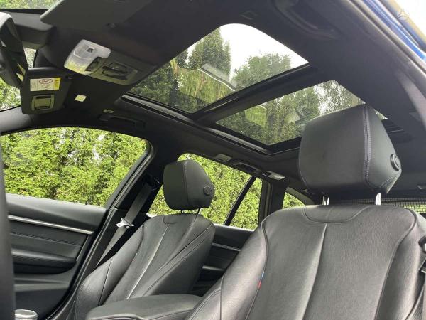 Blue BMW 320 2018 in Panevezys, with an engine capacity of 2.00 L and mileage of 211 thousand km for 14900 €, photo 10 on AUTOMOTO.COM.LV
