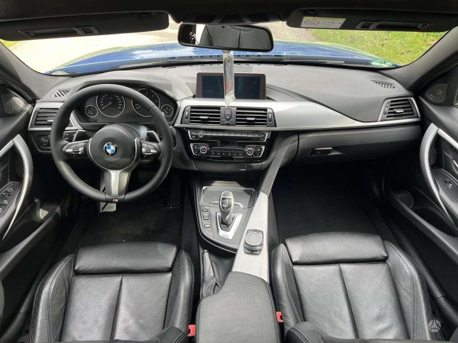 Blue BMW 320 2018 in Panevezys, with an engine capacity of 2.00 L and mileage of 211 thousand km for 14900 €, photo 12 on AUTOMOTO.COM.LV
