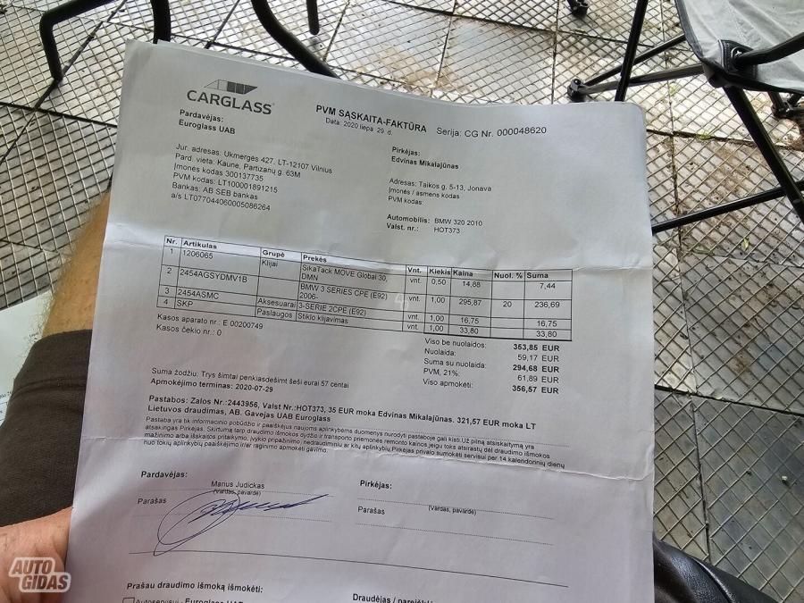 Brūns BMW 320 2011 Viļņa, ar dzinēja tilpumu 2.00 L un nobraukumu 300 tūkst. km par 7500 €, foto 30 vietnē AUTOMOTO.COM.LV