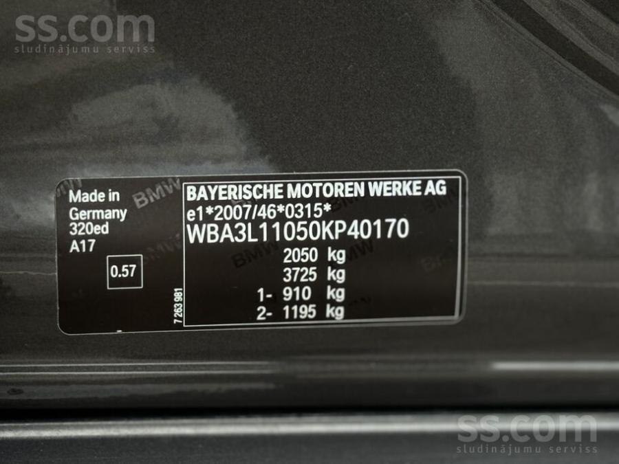 Brūns BMW 320 2013 Jūrmala, ar dzinēja tilpumu 2.00 L un nobraukumu 0 tūkst. km par 8990 €, foto 20 vietnē AUTOMOTO.COM.LV
