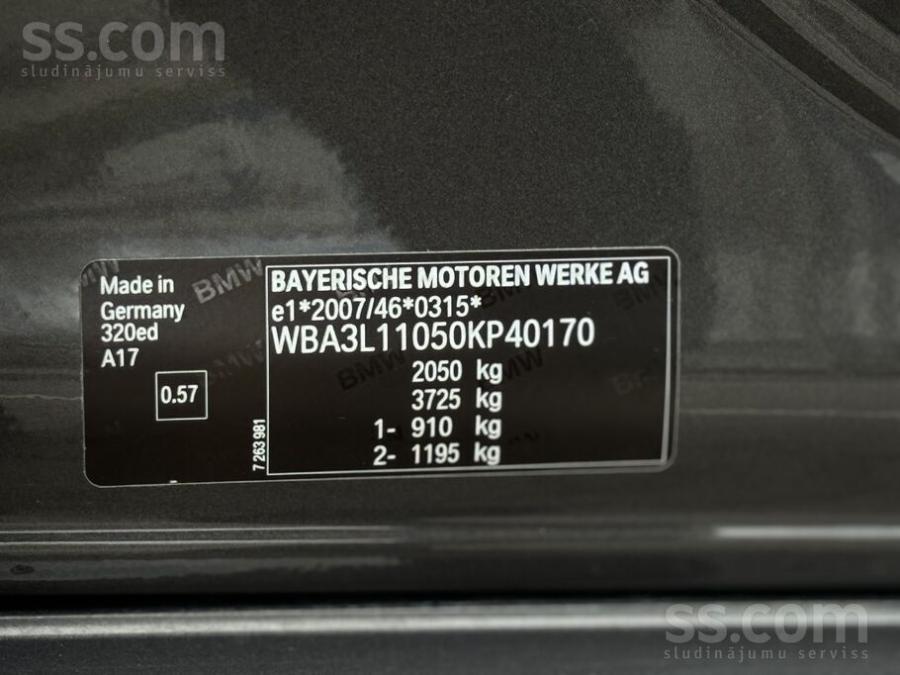 Brūns BMW 320 2013 Jūrmala, ar dzinēja tilpumu 2.00 L un nobraukumu 0 tūkst. km par 8990 €, foto 28 vietnē AUTOMOTO.COM.LV