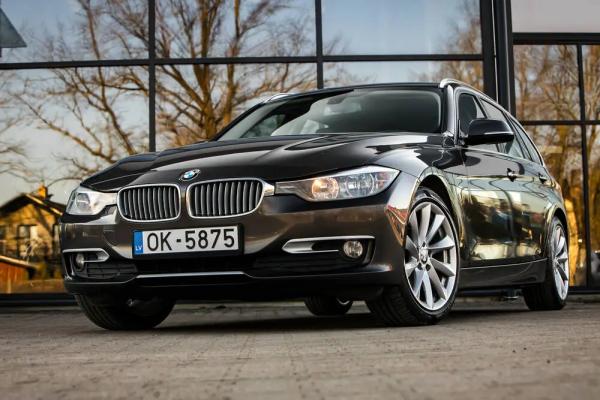 Brown BMW 320 2013 in Jelgava, with an engine capacity of 2.00 L and mileage of 258 thousand km for 7650 €, photo 10 on AUTOMOTO.COM.LV