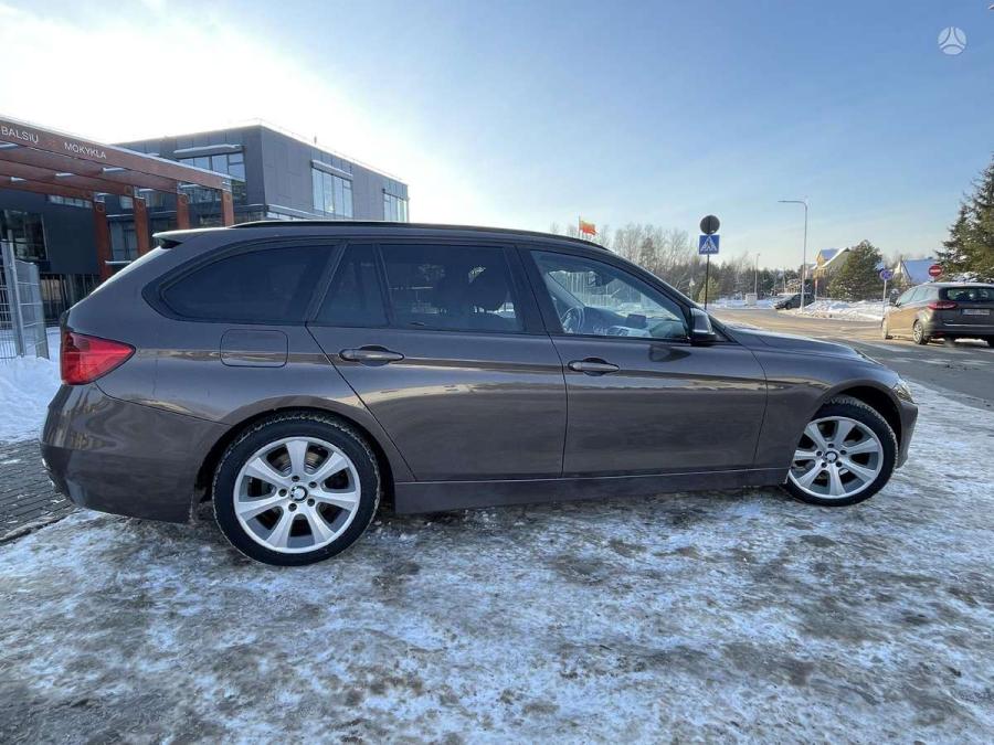 Brown BMW 320 2014 in Vilnius, with an engine capacity of 2.00 L and mileage of 231 thousand km for 8450 €, photo 13 on AUTOMOTO.COM.LV