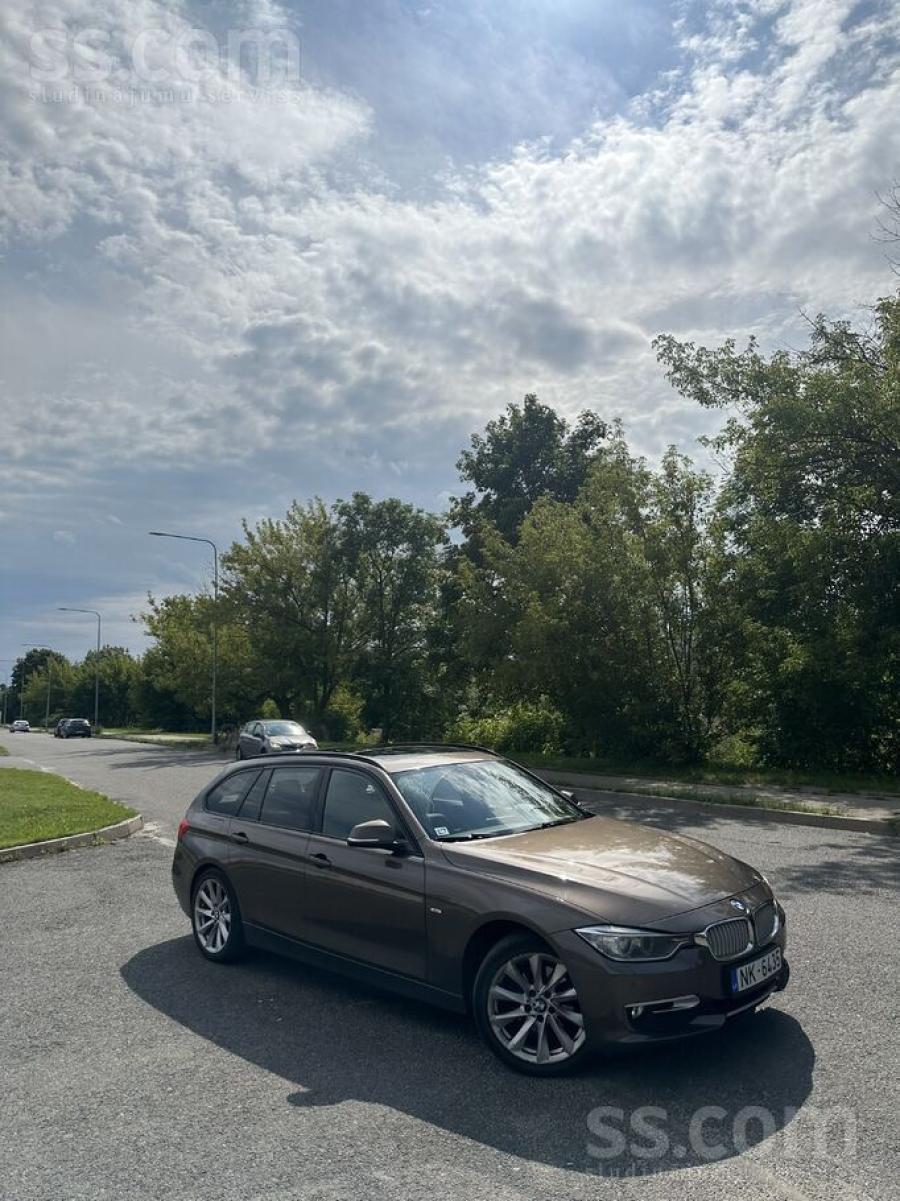 Brown BMW 320 2014 in Riga, with an engine capacity of 2.00 L and mileage of 321 thousand km for 7299 €, photo 1 on AUTOMOTO.COM.LV
