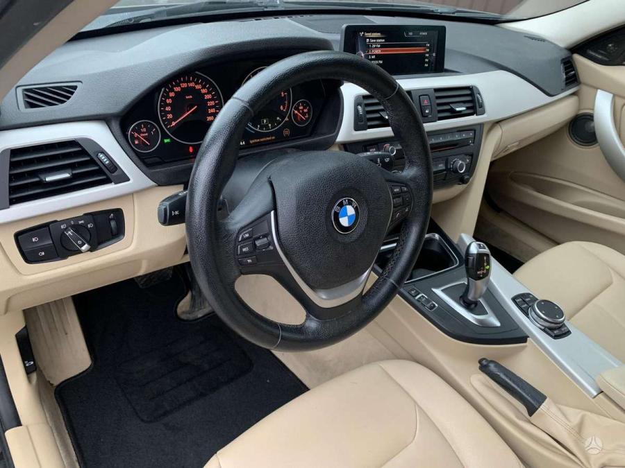 Brown BMW 320 2014 in Vilnius, with an engine capacity of 2.00 L and mileage of 233 thousand km for 6999 €, photo 14 on AUTOMOTO.COM.LV