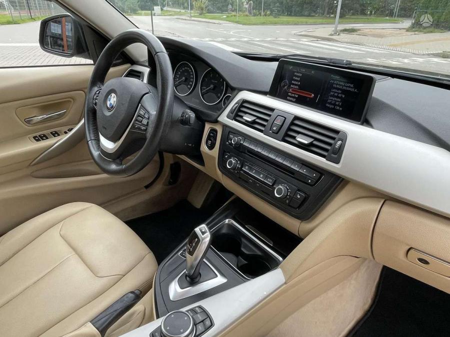 Brown BMW 320 2014 in Vilnius, with an engine capacity of 2.00 L and mileage of 239 thousand km for 6900 €, photo 22 on AUTOMOTO.COM.LV