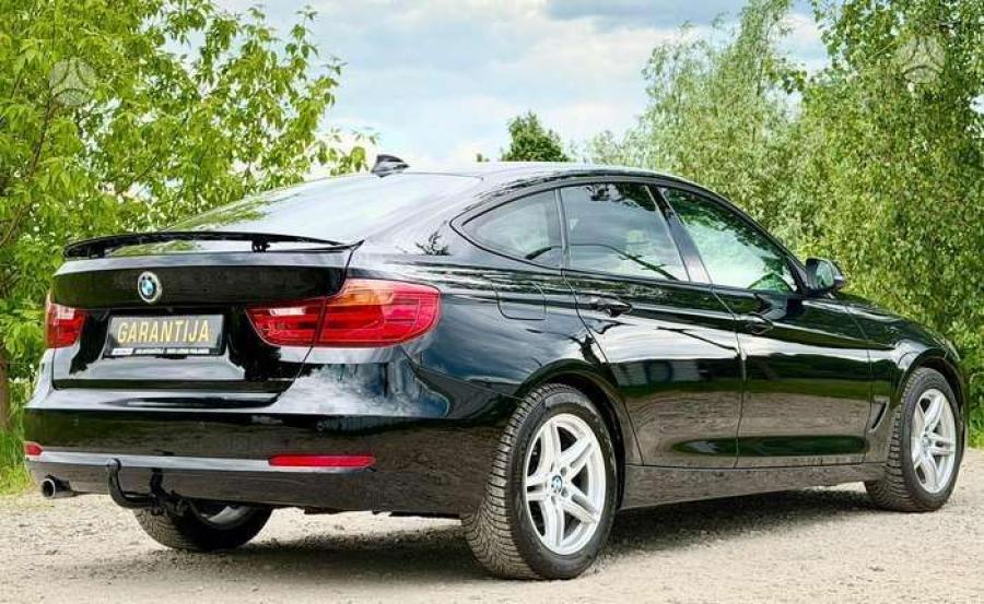 Melns BMW 320 Gran Turismo 2013 Šauļi, ar dzinēja tilpumu 2.00 L un nobraukumu 265 tūkst. km par 12200 €, foto 4 vietnē AUTOMOTO.COM.LV