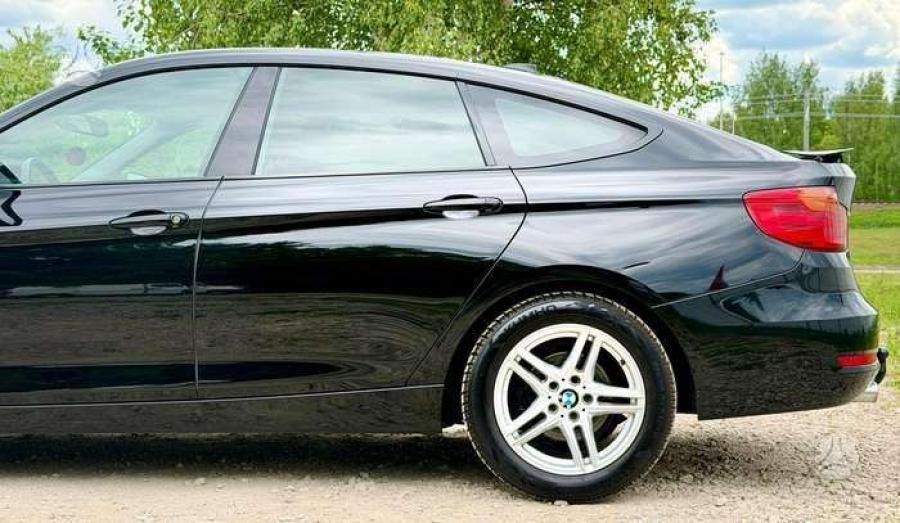 Melns BMW 320 Gran Turismo 2013 Šauļi, ar dzinēja tilpumu 2.00 L un nobraukumu 265 tūkst. km par 12200 €, foto 13 vietnē AUTOMOTO.COM.LV