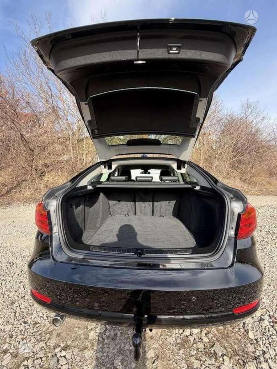 Melns BMW 320 Gran Turismo 2013 Šauļi, ar dzinēja tilpumu 2.00 L un nobraukumu 265 tūkst. km par 12200 €, foto 33 vietnē AUTOMOTO.COM.LV