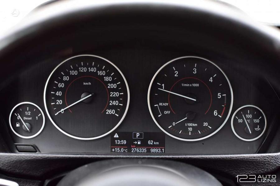 Black BMW 320 Gran Turismo 2015 in Kretinga, with an engine capacity of 2.00 L and mileage of 276 thousand km for 12650 €, photo 25 on AUTOMOTO.COM.LV