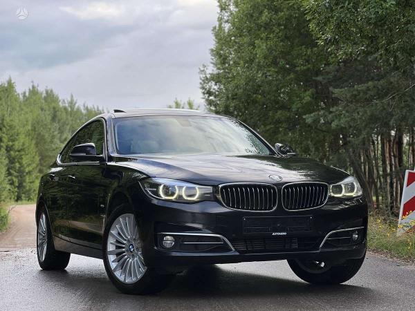 Black BMW 320 Gran Turismo 2017 in Utena, with an engine capacity of 2.00 L and mileage of 154 thousand km for 13750 €, photo 9 on AUTOMOTO.COM.LV