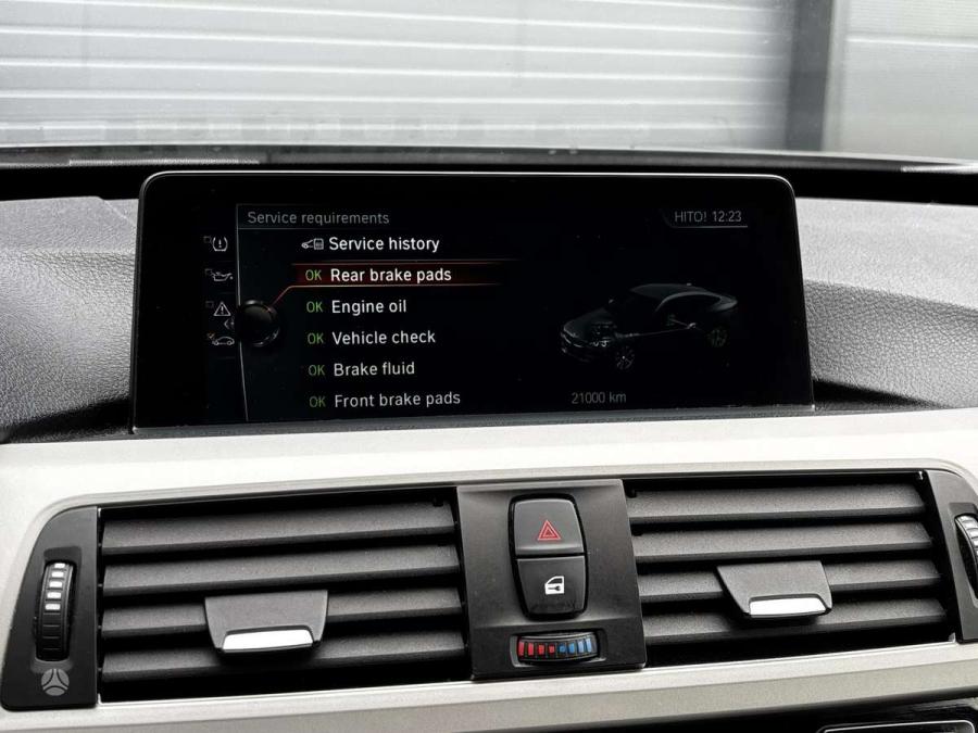 Black BMW 320 Gran Turismo 2017 in Utena, with an engine capacity of 2.00 L and mileage of 399 thousand km for 8800 €, photo 14 on AUTOMOTO.COM.LV