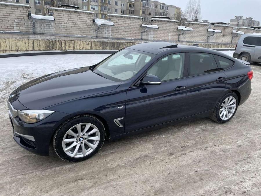 Blue BMW 320 Gran Turismo 2014 in Kaunas, with an engine capacity of 2.00 L and mileage of 217 thousand km for 10590 €, photo 1 on AUTOMOTO.COM.LV