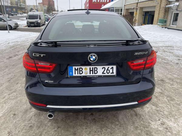 Blue BMW 320 Gran Turismo 2014 in Kaunas, with an engine capacity of 2.00 L and mileage of 217 thousand km for 10590 €, photo 5 on AUTOMOTO.COM.LV