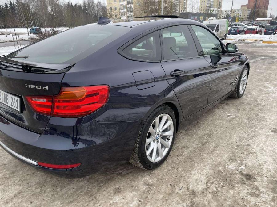 Blue BMW 320 Gran Turismo 2014 in Kaunas, with an engine capacity of 2.00 L and mileage of 217 thousand km for 10590 €, photo 6 on AUTOMOTO.COM.LV