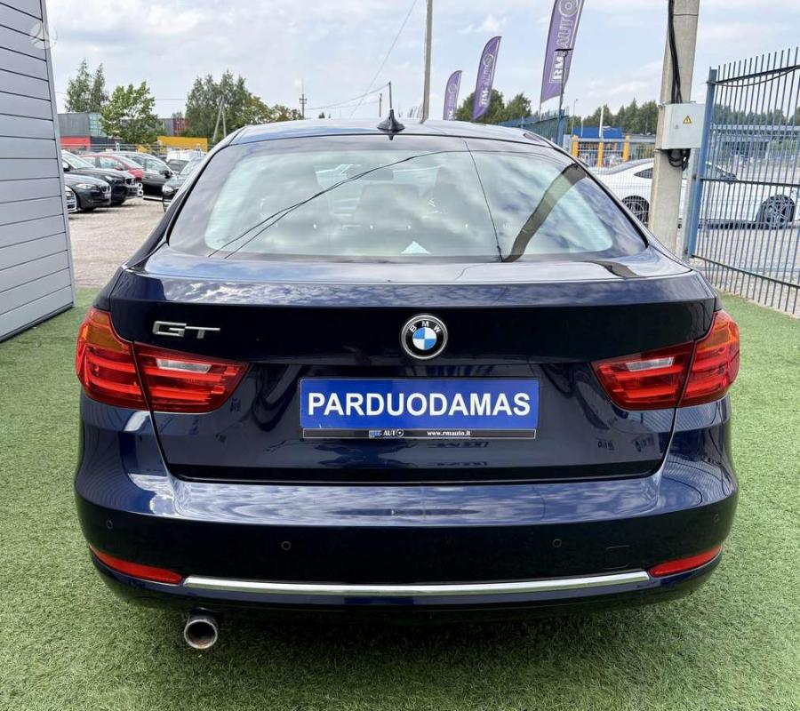 Blue BMW 320 Gran Turismo 2013 in Panevezys, with an engine capacity of 2.00 L and mileage of 263 thousand km for 8900 €, photo 7 on AUTOMOTO.COM.LV