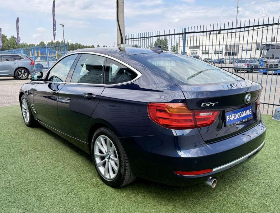 Blue BMW 320 Gran Turismo 2013 in Panevezys, with an engine capacity of 2.00 L and mileage of 263 thousand km for 8900 €, photo 8 on AUTOMOTO.COM.LV