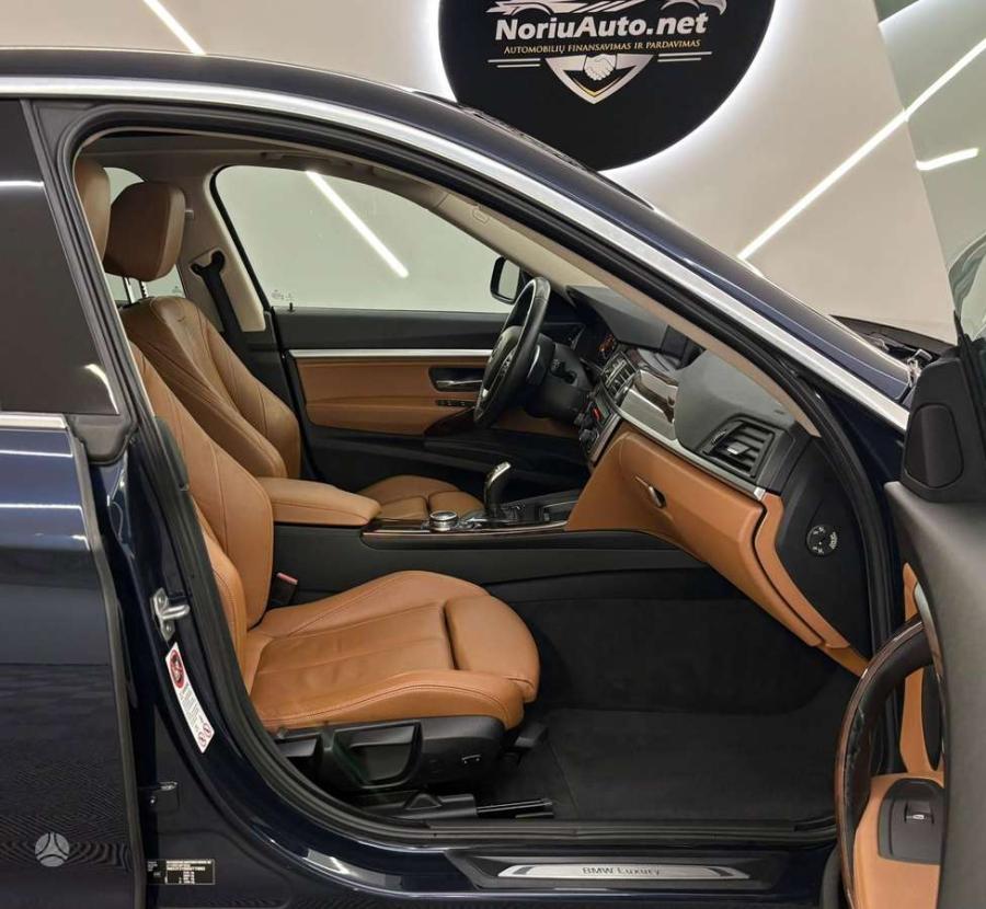 Blue BMW 320 Gran Turismo 2014 in Marijampole, with an engine capacity of 2.00 L and mileage of 244 thousand km for 11999 €, photo 29 on AUTOMOTO.COM.LV