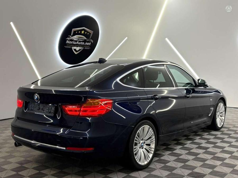Blue BMW 320 Gran Turismo 2014 in Marijampole, with an engine capacity of 2.00 L and mileage of 244 thousand km for 11999 €, photo 33 on AUTOMOTO.COM.LV