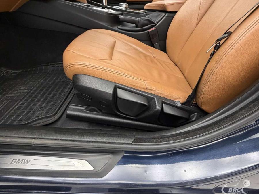 Blue BMW 320 Gran Turismo 2018 in Vilnius, with an engine capacity of 2.00 L and mileage of 125 thousand km for 12900 €, photo 23 on AUTOMOTO.COM.LV