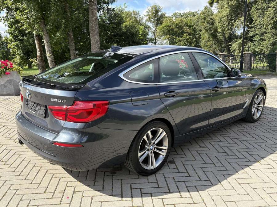 Grey BMW 320 Gran Turismo 2018 in Kaunas, with an engine capacity of 2.00 L and mileage of 305 thousand km for 12300 €, photo 17 on AUTOMOTO.COM.LV