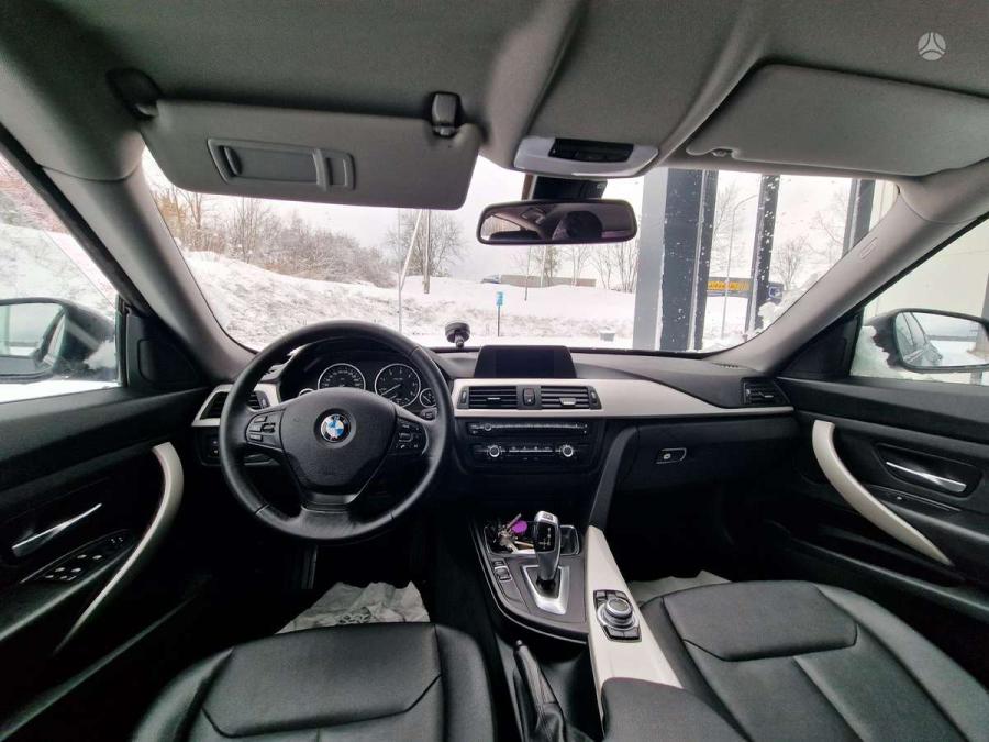 Grey BMW 320 Gran Turismo 2014 in Vilnius, with an engine capacity of 2.00 L and mileage of 212 thousand km for 12199 €, photo 14 on AUTOMOTO.COM.LV