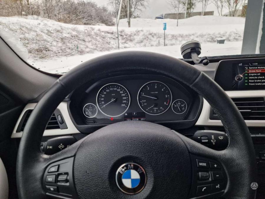 Grey BMW 320 Gran Turismo 2014 in Vilnius, with an engine capacity of 2.00 L and mileage of 212 thousand km for 12199 €, photo 21 on AUTOMOTO.COM.LV