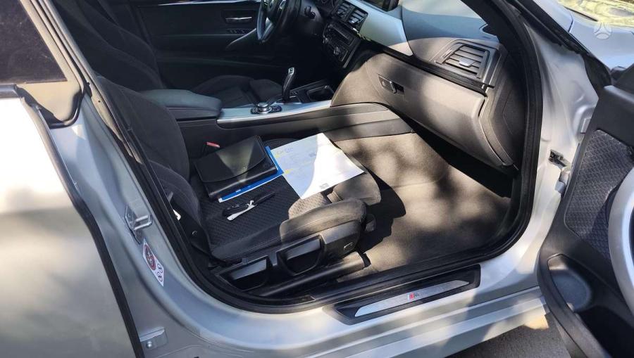 Grey BMW 320 Gran Turismo 2015 in Utena, with an engine capacity of 2.00 L and mileage of 275 thousand km for 11800 €, photo 9 on AUTOMOTO.COM.LV