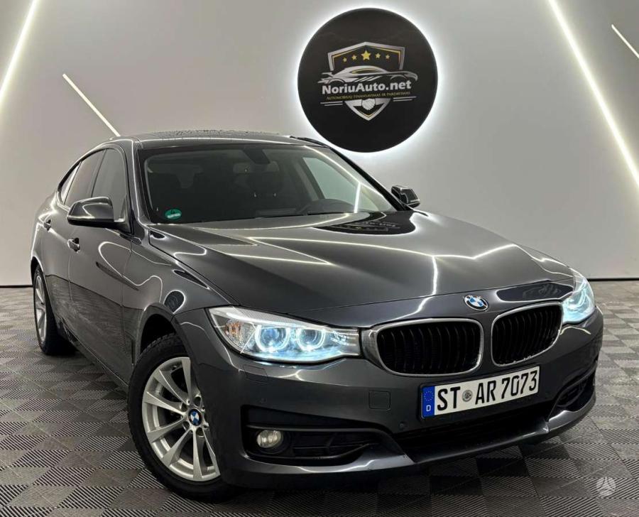 Grey BMW 320 Gran Turismo 2016 in Marijampole, with an engine capacity of 2.00 L and mileage of 309 thousand km for 11450 €, photo 1 on AUTOMOTO.COM.LV