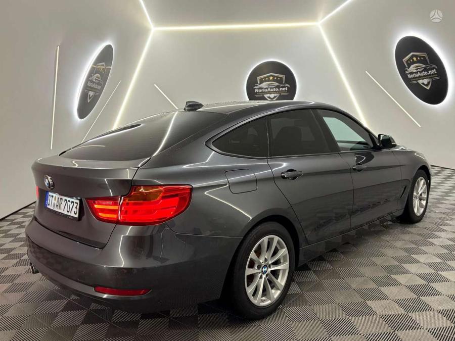 Grey BMW 320 Gran Turismo 2016 in Marijampole, with an engine capacity of 2.00 L and mileage of 309 thousand km for 11450 €, photo 27 on AUTOMOTO.COM.LV
