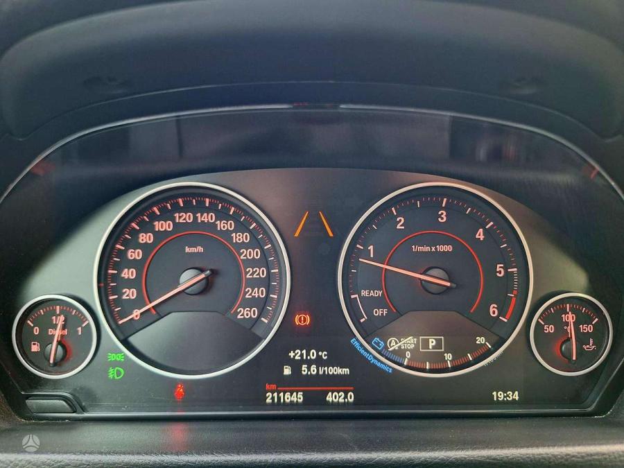 Grey BMW 320 Gran Turismo 2016 in Vilnius, with an engine capacity of 2.00 L and mileage of 212 thousand km for 15500 €, photo 24 on AUTOMOTO.COM.LV
