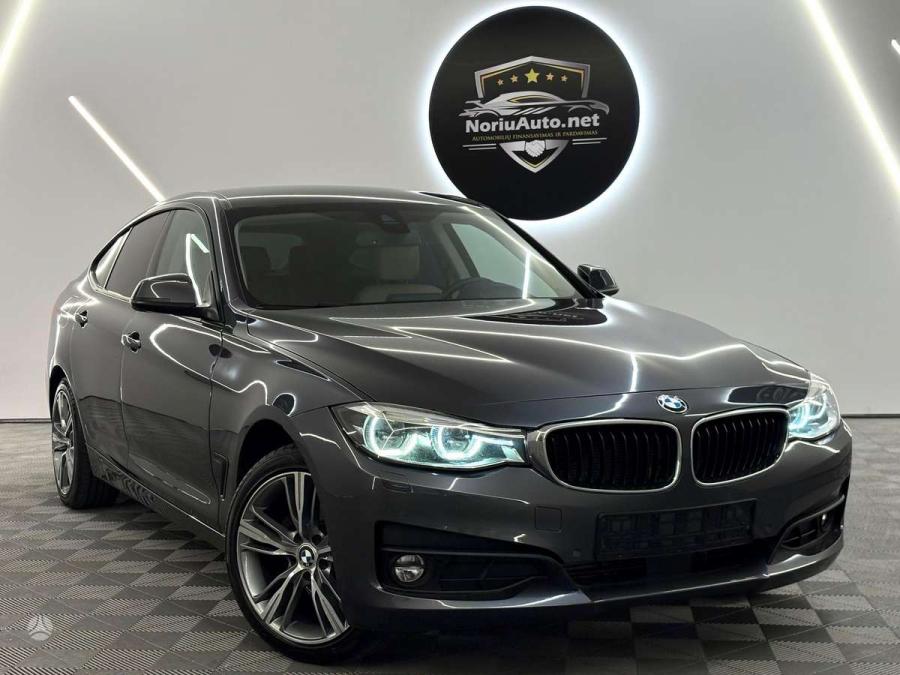 Grey BMW 320 Gran Turismo 2018 in Marijampole, with an engine capacity of 2.00 L and mileage of 255 thousand km for 14350 €, photo 1 on AUTOMOTO.COM.LV