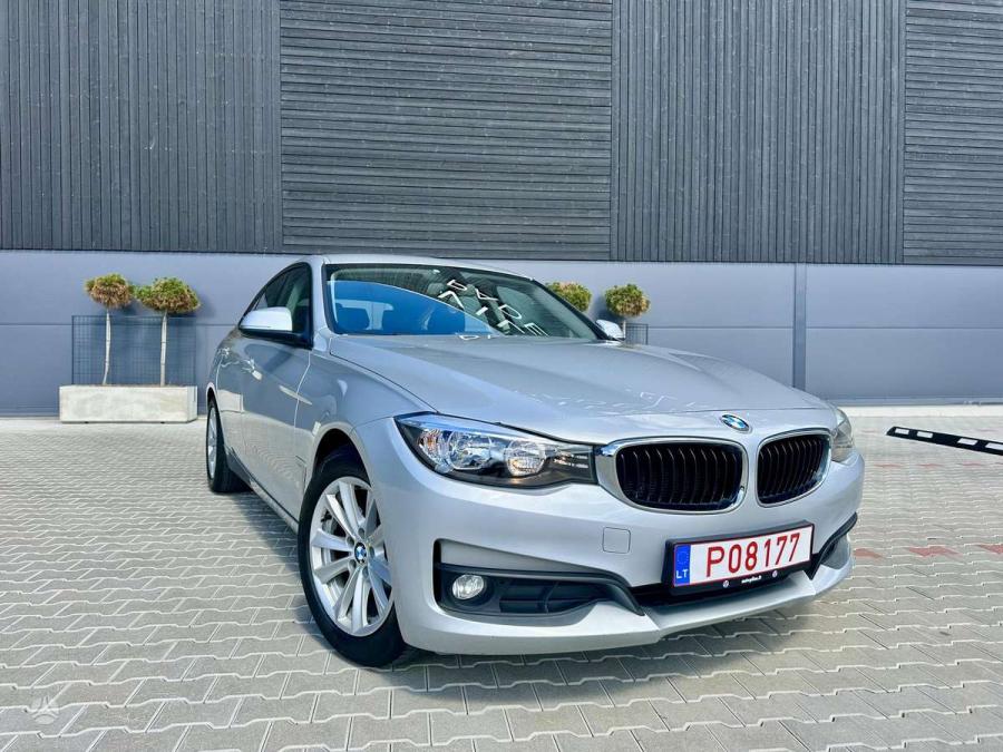 Pelēks BMW 320 Gran Turismo 2014 Šauļi, ar dzinēja tilpumu 2.00 L un nobraukumu 271 tūkst. km par 9350 €, foto 1 vietnē AUTOMOTO.COM.LV