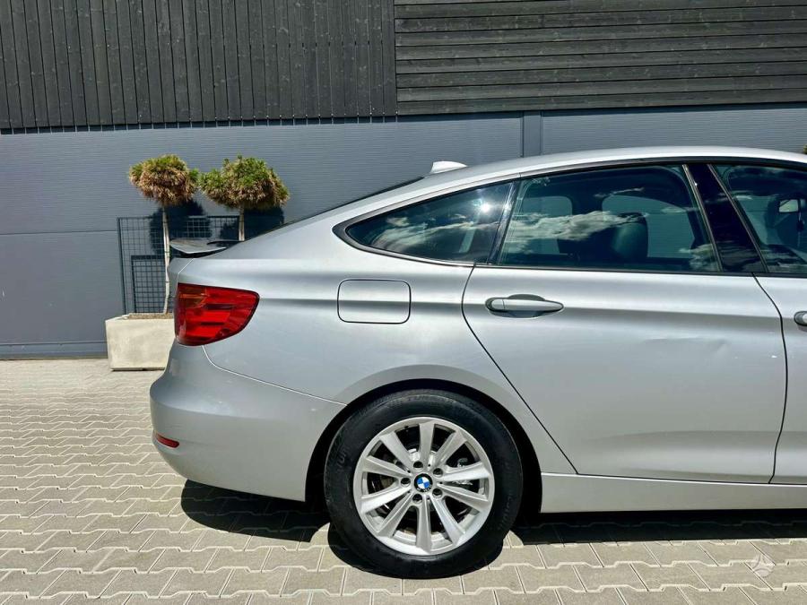 Pelēks BMW 320 Gran Turismo 2014 Šauļi, ar dzinēja tilpumu 2.00 L un nobraukumu 271 tūkst. km par 9350 €, foto 10 vietnē AUTOMOTO.COM.LV