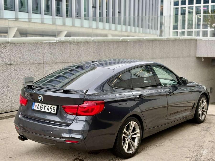 Pelēks BMW 320 Gran Turismo 2017 Viļņa, ar dzinēja tilpumu 2.00 L un nobraukumu 190 tūkst. km par 13950 €, foto 6 vietnē AUTOMOTO.COM.LV